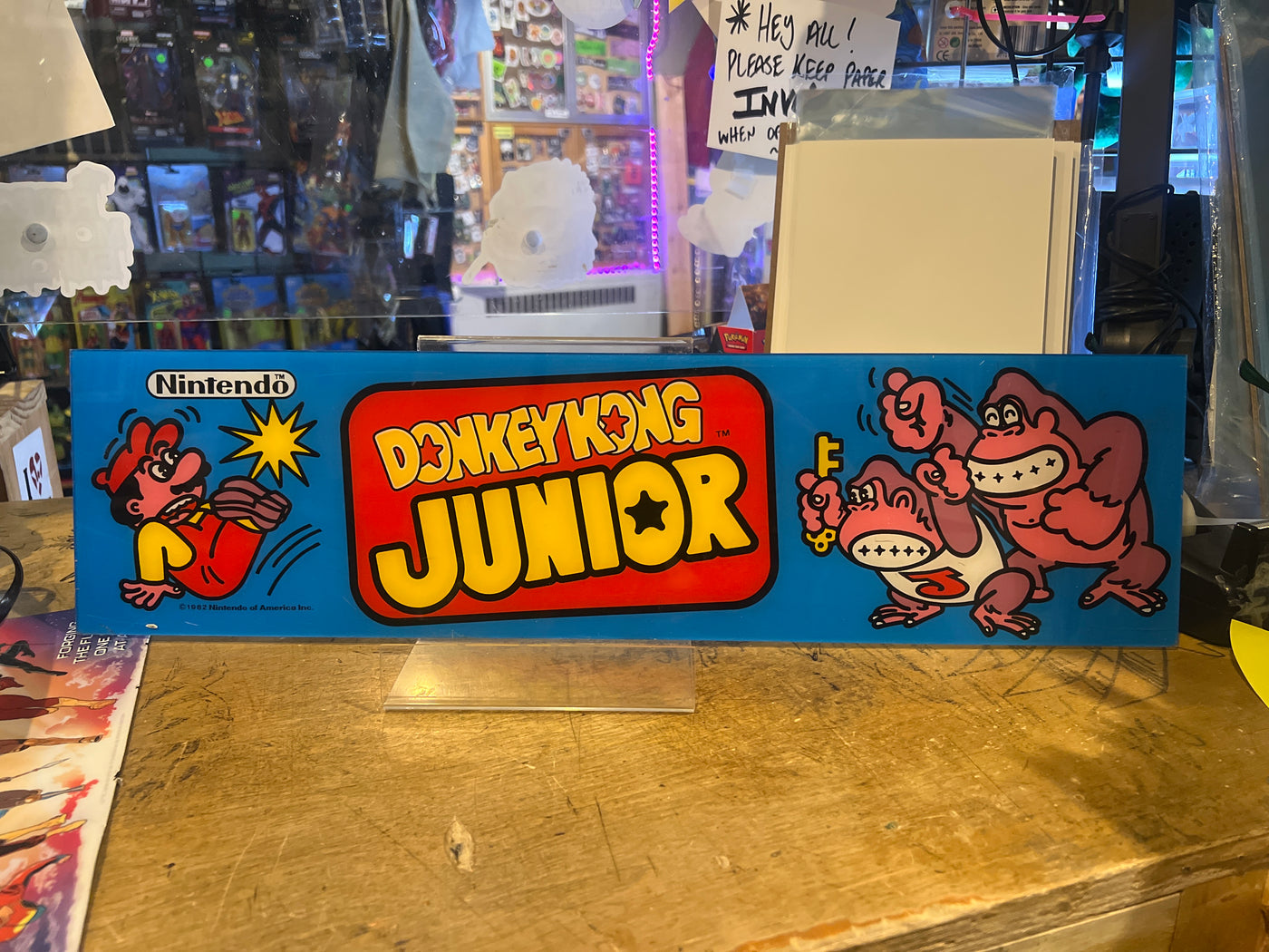 Donkey Kong Junior : Vintage Arcade Marquee – Fun Box Monster Emporium