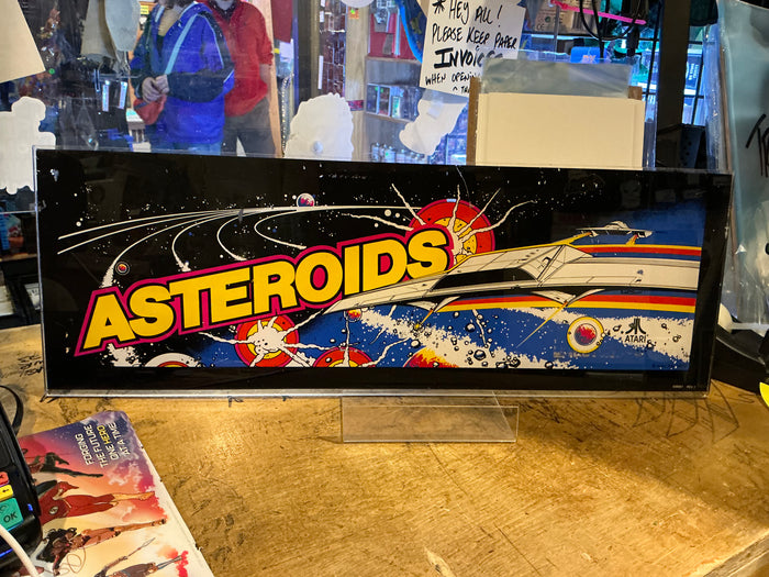 Asteroids : Vintage Arcade Marquee Original – Fun Box Monster Emporium