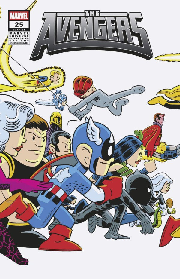 AVENGERS #25 (2025) CHRIS GIARRUSSO MARVEL UNIVERSE CONNECTING WRAP VA ...