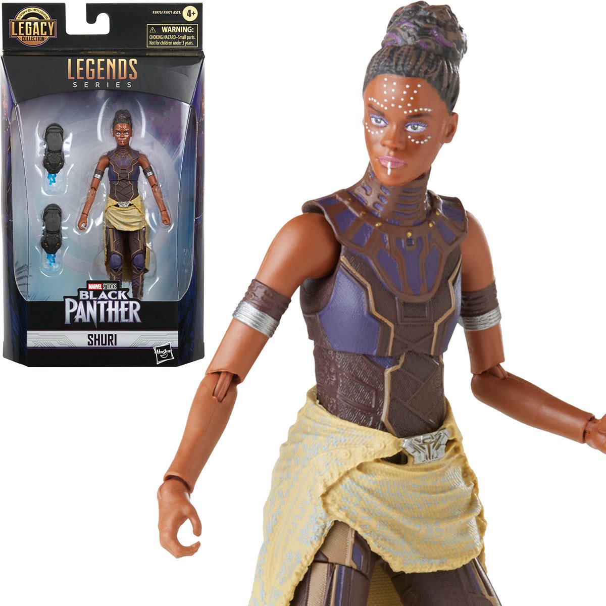 Black Panther Marvel Legends Legacy Collection Shuri 6-Inch Action Fig ...